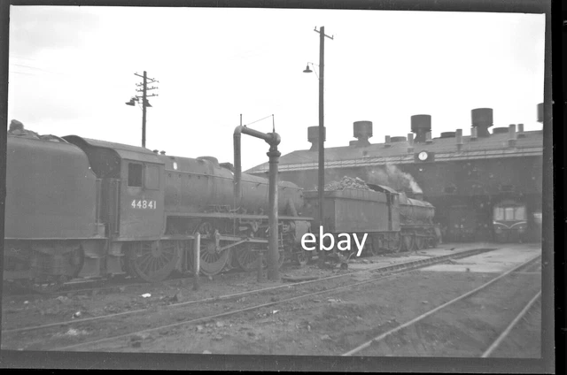 ORIGINAL LARGER NEGATIVE OF BR STEAM LOCOS 44841,6944 AT SOUTHALL on 7 ...