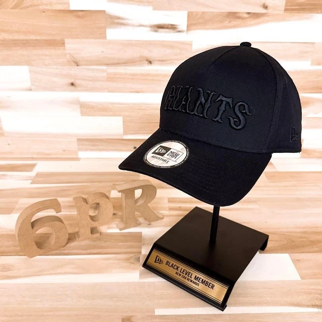 RARE NEW Era x Giants GIANTS Black Logo Cap Black HFby6PR Men s Hat ...