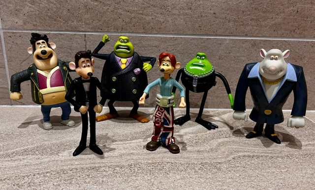 6 X FLUSHED Away McDonalds Toy Bundle Roddy, Rita, Whitey, Toad ,Sid ...