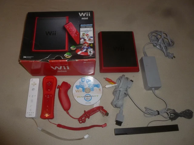 NINTENDO WII MINI LIMITED SUPER MARIOKART SET CONSOLE SYSTEM GAME ...