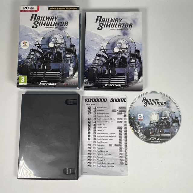 SIMULATORE FERROVIARIO TRAINZ 12 PC DVD-ROM Just Trains Sleeve Box ...