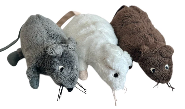 IKEA GOSIG MUS Mouse Mice Plush Soft Toy Bundle Of 3 Rare Brown White ...