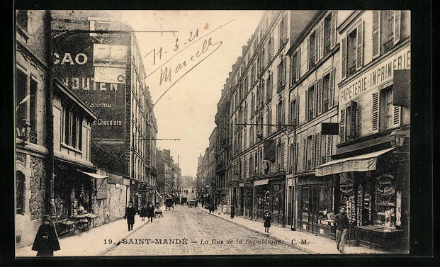 CPA SAINT-MANDÉ, LA Rue de la Republique EUR 7,00 - PicClick FR