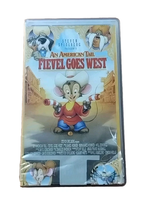 STEVEN SPIELBERG PRESENTS An American Tail Fievel Goes West VHS Tape ...
