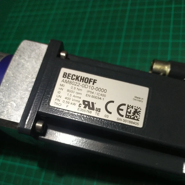 BECKHOFF AM8022-0D10-0000 SERVOMOTOR + WITTENSTEIN NP 005S-MF1-5-1A1-1S ...