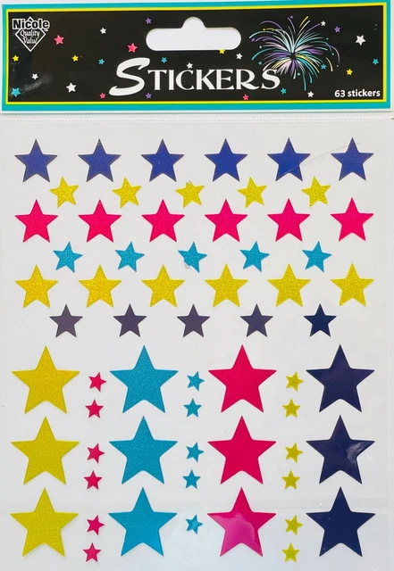 BRIGHT STARS Stickers Papercraft Scrapbook Planner Supply DIY Crafts ...