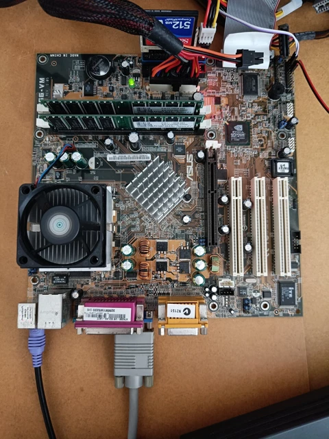 ASUS A7N266-VM MICRO-ATX Motherboard. AMD Athlon CPU. Working. £32.00 ...