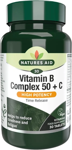 VITAMIN B COMPLEX 50 + C - High Strength B Vitamins with Vitamin C ...