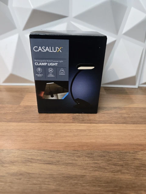 CASALUX RECHARGEABLE MULTI Purpose Clamp Light In Black Brand New In ...