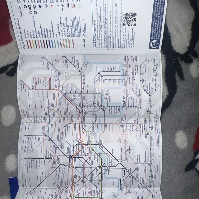 LONDON UNDERGROUND TUBE Map December 2023 - TFL Travel & Disability ...