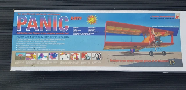 NEW JPERKINS PANIC Biplane ARTF Kit £125.00 - PicClick UK