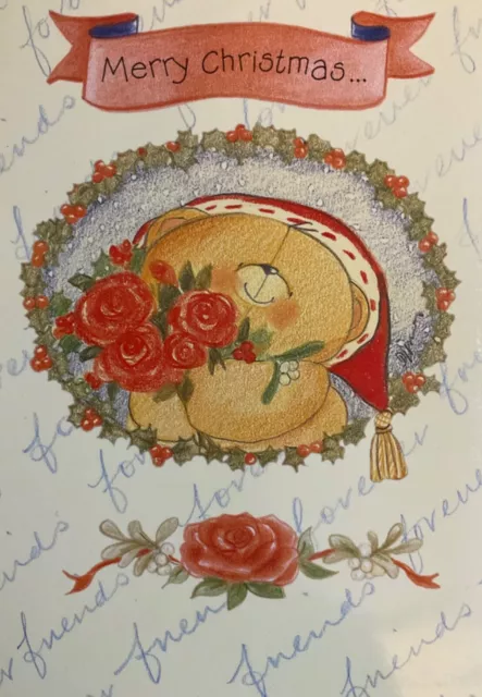Forever Friends Hallmark Christmas Card Single Card Cute £1 99