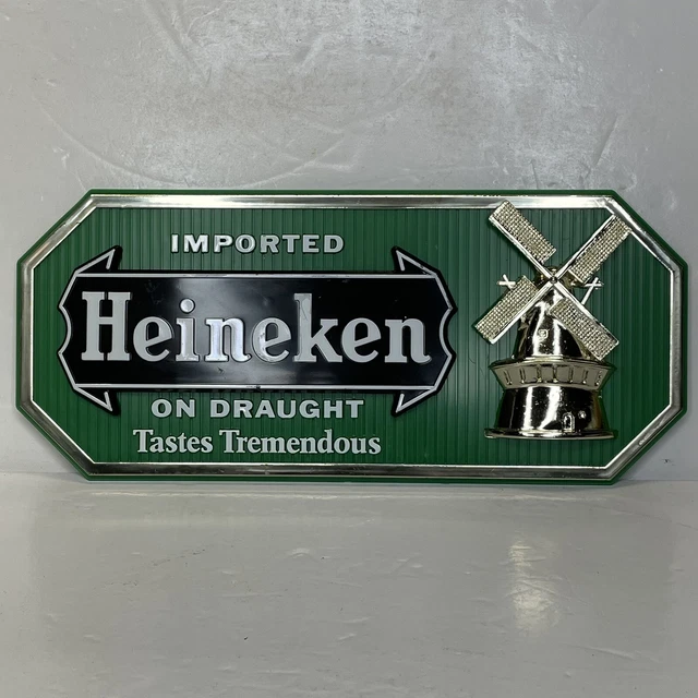 HEINEKEN 'ON DRAUGHT' Vintage Beer Stand-Up Sign or Wall Display Man ...