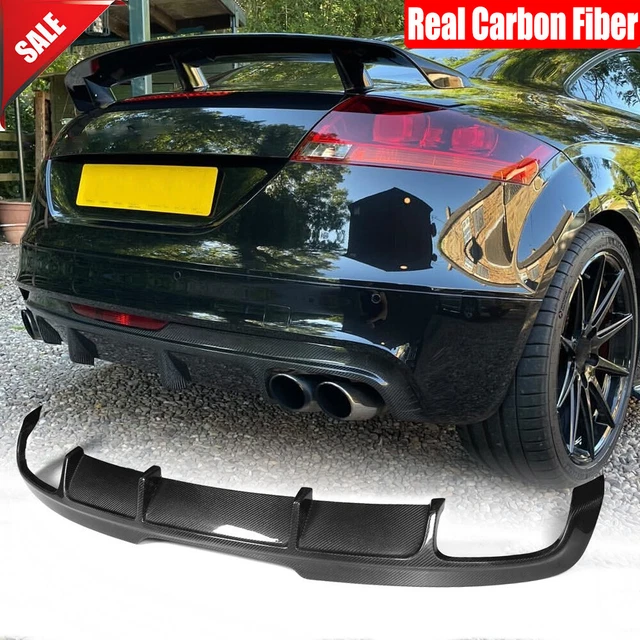 REAL CARBON REAR Bumper Lip Diffuser Spoiler for Audi TTS 2008-14 Audi ...