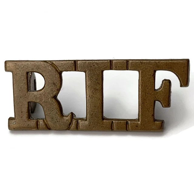ORIGINAL WW1 ROYAL Irish Fusiliers Regiment RIF Shoulder Title Badge £ ...