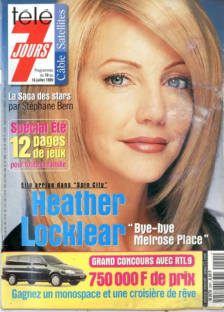 T9-TÉLÉ7JOURS 10/07/99 N°2041 Heather Locklear Lilian Thuram Alexandra Kazan EUR 5,00 - PicClick FR