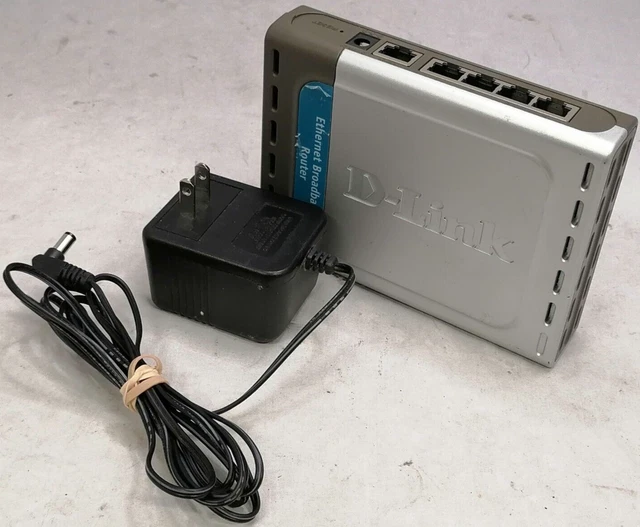 D-LINK DI-604 IP Router for DSL/Cable Modems With 4-Port 10/100Mbps ...