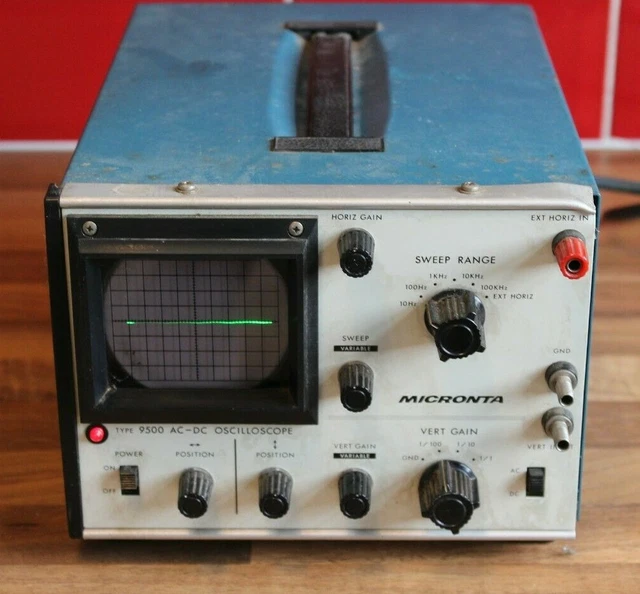 MICRONTA TYPE 9500 AC-DC Oscilloscope... Untested £10.49 - PicClick UK