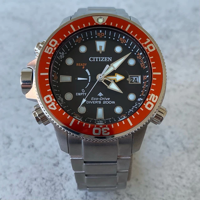 CITIZEN PROMASTER AQUALAND Eco-Drive Divers BN2039-59E Quickset Date ...