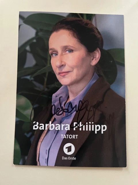 AUTOGRAMM BARBARA PHILIPP Tv Kino Schauspielerin Ard Tatort Hessen EUR 4,50 - PicClick DE