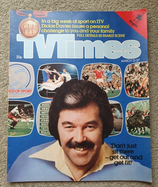 TV TIMES MAR 21-27 1981 Anglia Edition. Dickie Davies £6.63 - PicClick UK