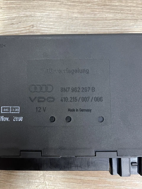 AUDI TT MK1 8N Roadster Vdo Convenience Control Module Ccm Bcm Ecu ...