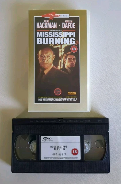 MISSISSIPPI BURNING VHS PAL Video Gene Hackman Willem Dafoe £3.99 ...