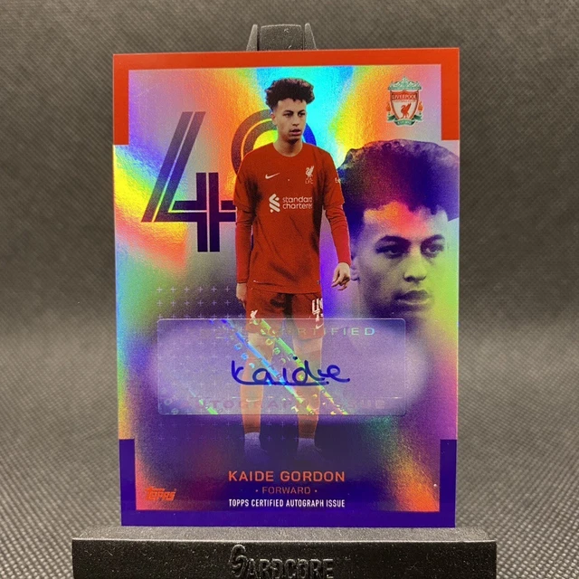 KAIDE GORDON AUTOGRAPH Auto /15 Topps Liverpool Team Set 2022/23 EUR 69 ...