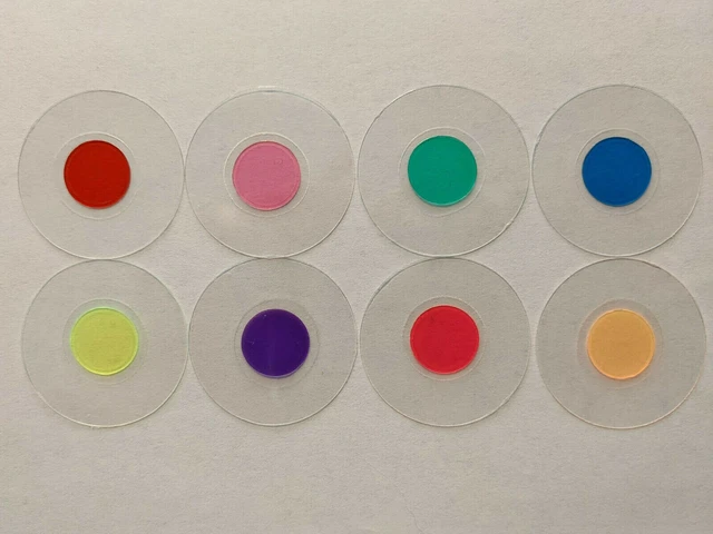 MICROSCOPE 32MM SET of Eight Rheinberg Center Stop Filters - Very ...