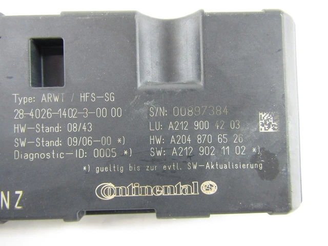MERCEDES BENZ E W212 Heckklappe Steuergerät Tailgate control module ...