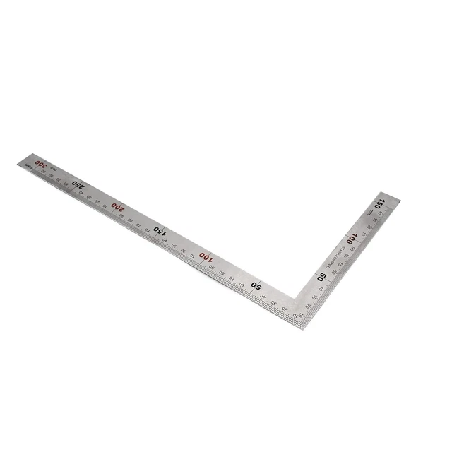 L SHAPED RULER 6" X 12" Metal 90 Degree Square Ruler Right Angle Ruler ...