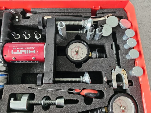 HILTI ANCHOR TESTER HAT 28 M Master Kit Box Complete Set Brilliant Con ...