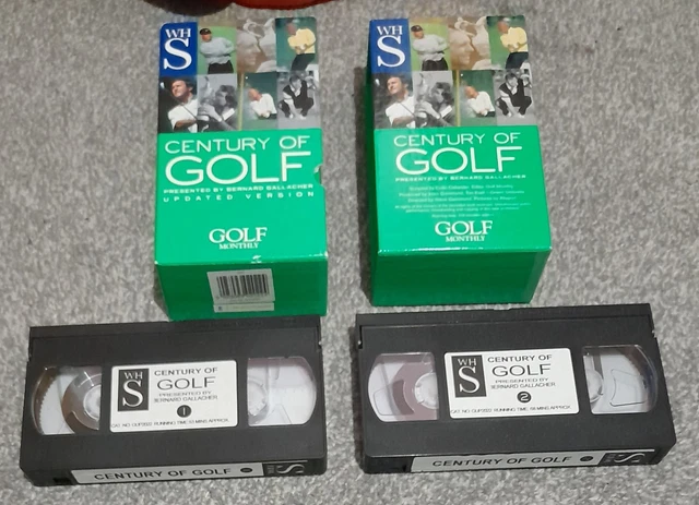 CENTURY OF GOLF By Bernard Gallacher VHS Video Tapes Double Box Set WH ...