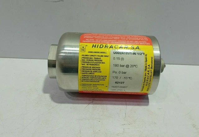 HIDRACAR U002A18V1-AI” NPT Pulsation Dämpfer EUR 227,87 - PicClick DE