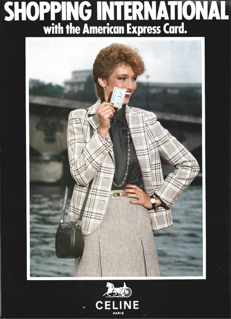 1980 AMEX CELINE Original Magazine Ad Rare Vintage Collectible £12.99 ...