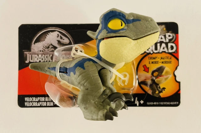 JURASSIC WORLD SNAP Squad Indoraptor Velociraptor Blue Rex Four Pack ...