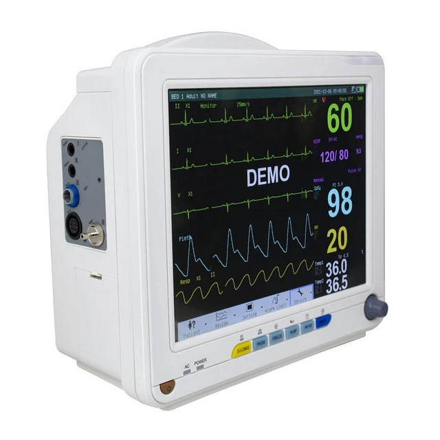 PORTABLE 6-PARAMETER PATIENT Monitor with 12 Display for ICU Care $458. ...