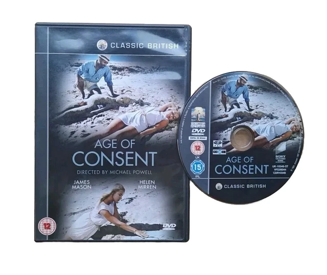 AGE OF CONSENT DVD - Helen Mirren, James Mason 1969 Romance / Comedy ...
