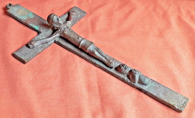 KONGO BAKONGO BRONZE Crucifix Cross - Belgian CONGO EUR 275,00 ...