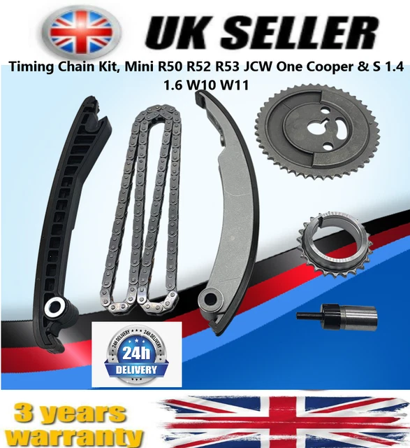 TIMING CHAIN KIT Mini R50 R52 R53 JCW One Cooper & S 1.4 1.6 W10 W11 UK ...