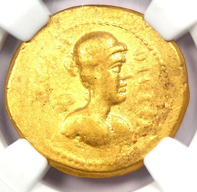 JULIUS CAESAR GOLD AV Aureus Gold Coin (45 BC, L. Plancus) - Certified ...