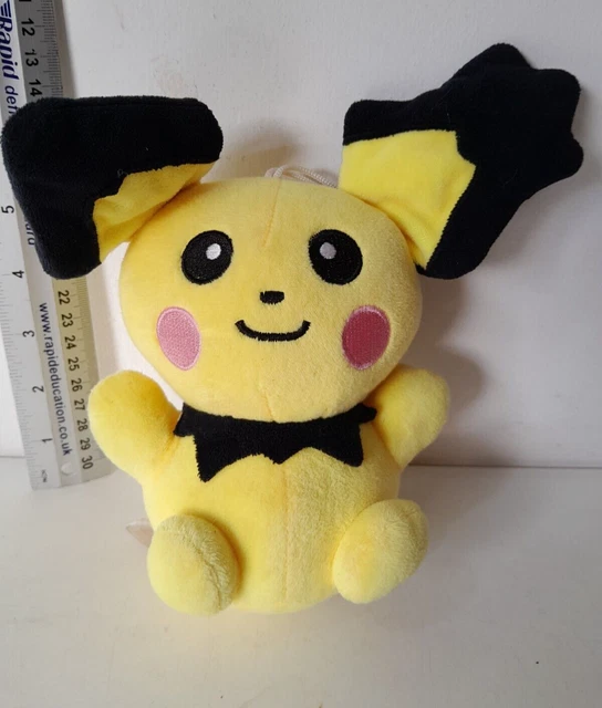 ORIGINAL 2010 NINTENDO Pokemon Centre - PICHU CANVAS Small Soft Plush ...