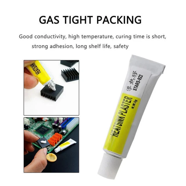 HEATSINK THERMAL GREASE Paste Compound Cooler Silicone Adhesive Cooling ...