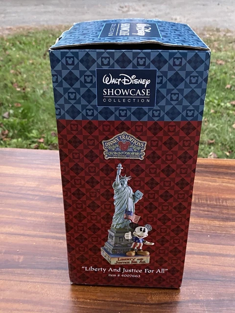 DISNEY TRADITIONS LIBERTY AND JUSTICE FOR ALL Mickey Mouse Statue of ...