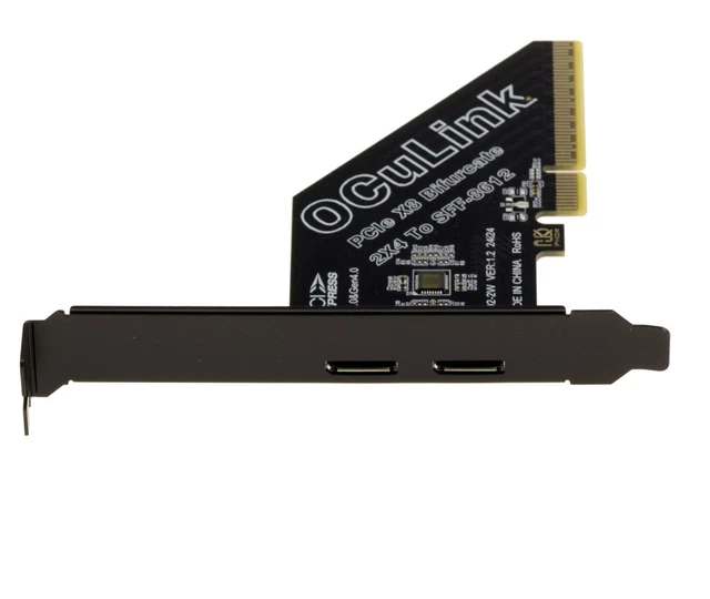 OCULINK SFF-8612 SFF-8611 PCIe Gen 4.0 x8 to 2-Port Controller Card $47 ...