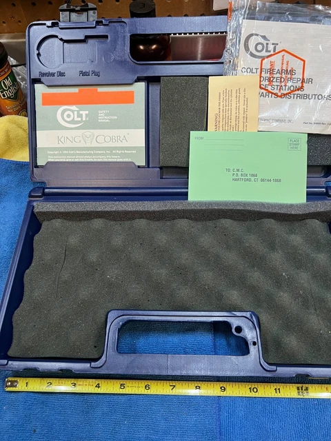 COLT BLUE PLASTIC Factory Revolver King Cobra Box / Case / Python ...