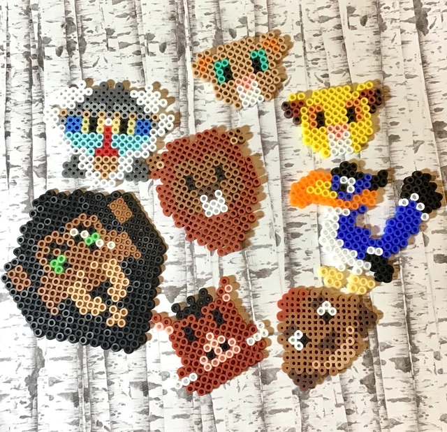 LION KING PERLER Bead sprite Simba Scar Mufasa nala rafiki zazu timon ...