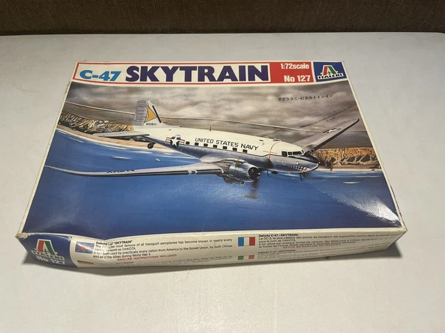 ITALERI 1/72 SCALE No.127 C-47 Skytrain Model Kit - Boxed £24.49 ...