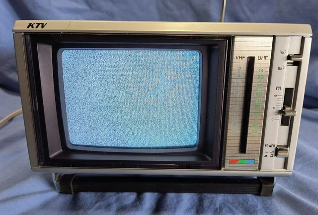KCT-5003 KTV PORTABLE Color Television 1984 CRT Monitor RCA Input ...