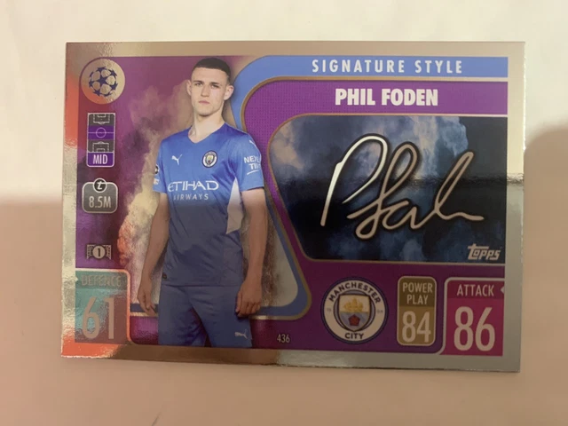 PHIL FODEN SIGNATURE Style Karte. Match Attax 21/22. Neu EUR 2,89 ...